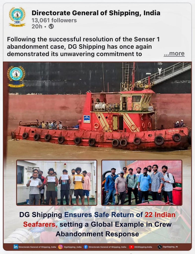 22 Indian Crew Members Rescued from Disputed Ship at Alang Ship ...